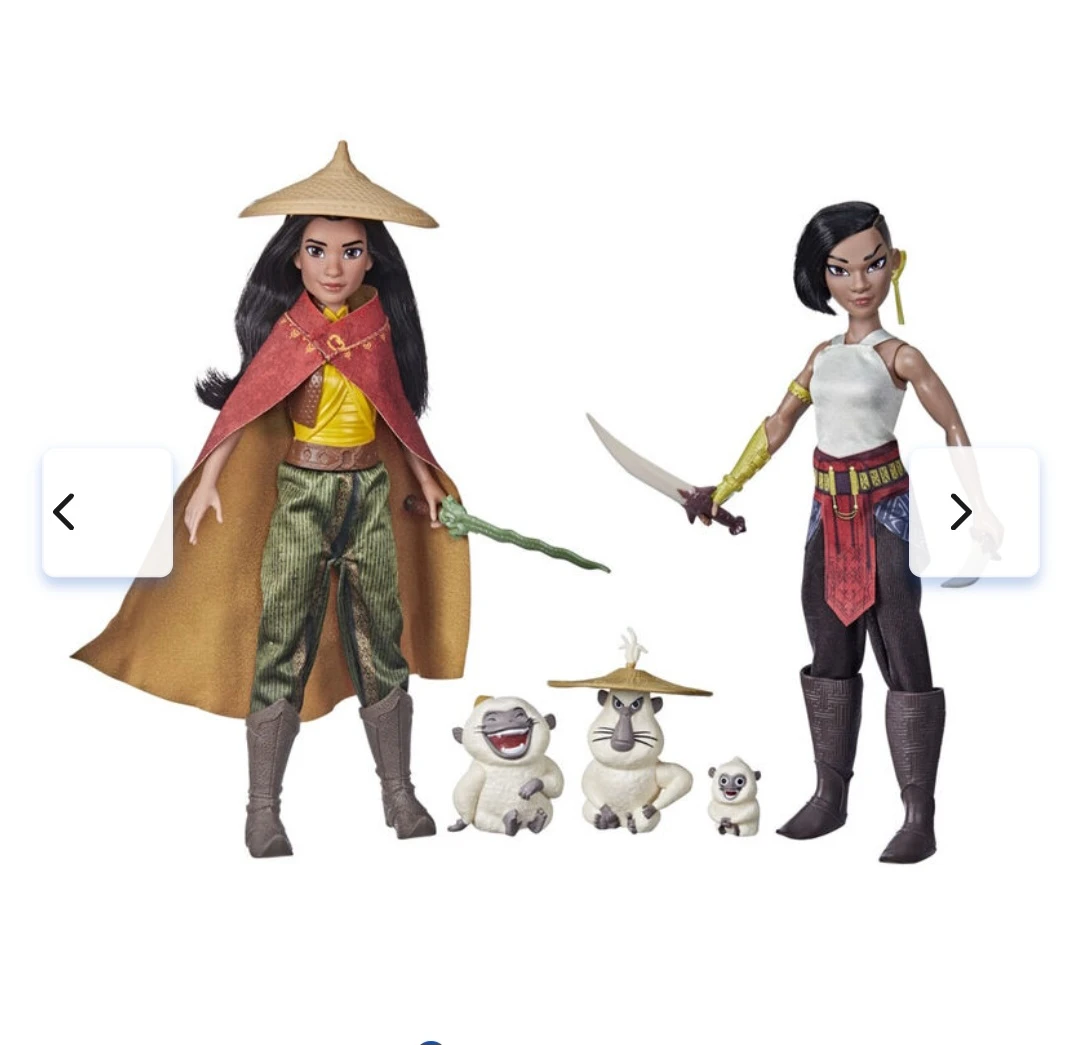 Disney's Raya and the Last Dragon Raya, Namaari, and Ongis Pack, | Karrot