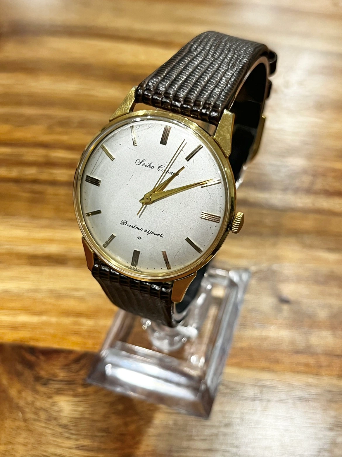 14kt Gold Vintage Seiko Cronos 1960s Mechanical Watch | Karrot