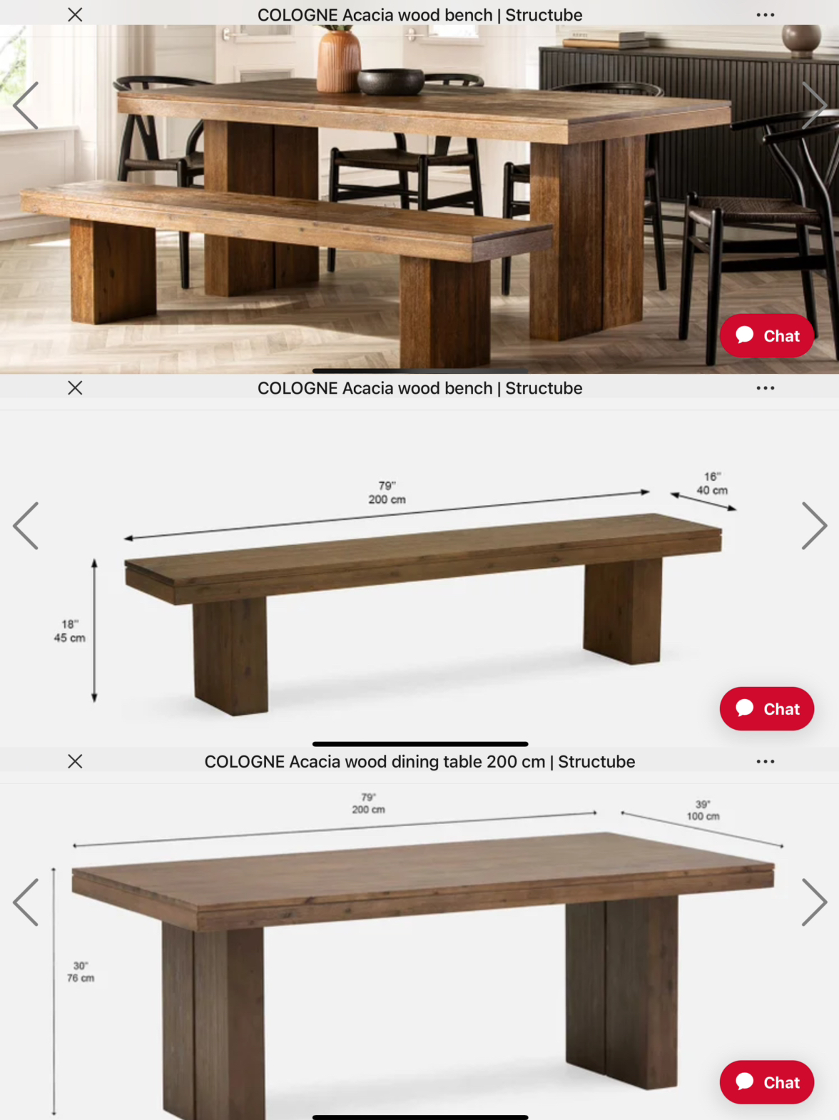 Modern Dining Table and Bench - Structube | Karrot