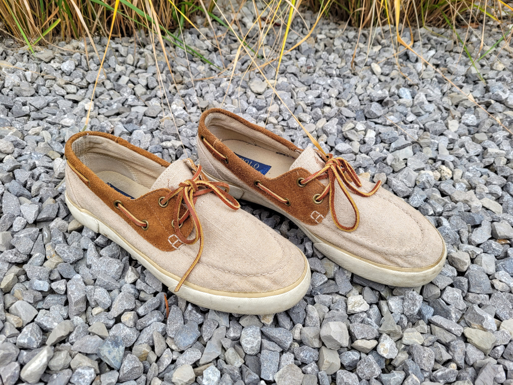 Polo Ralph Lauren Beige/Brown Boat Shoes - Size 7 (Good Cond.) | Karrot