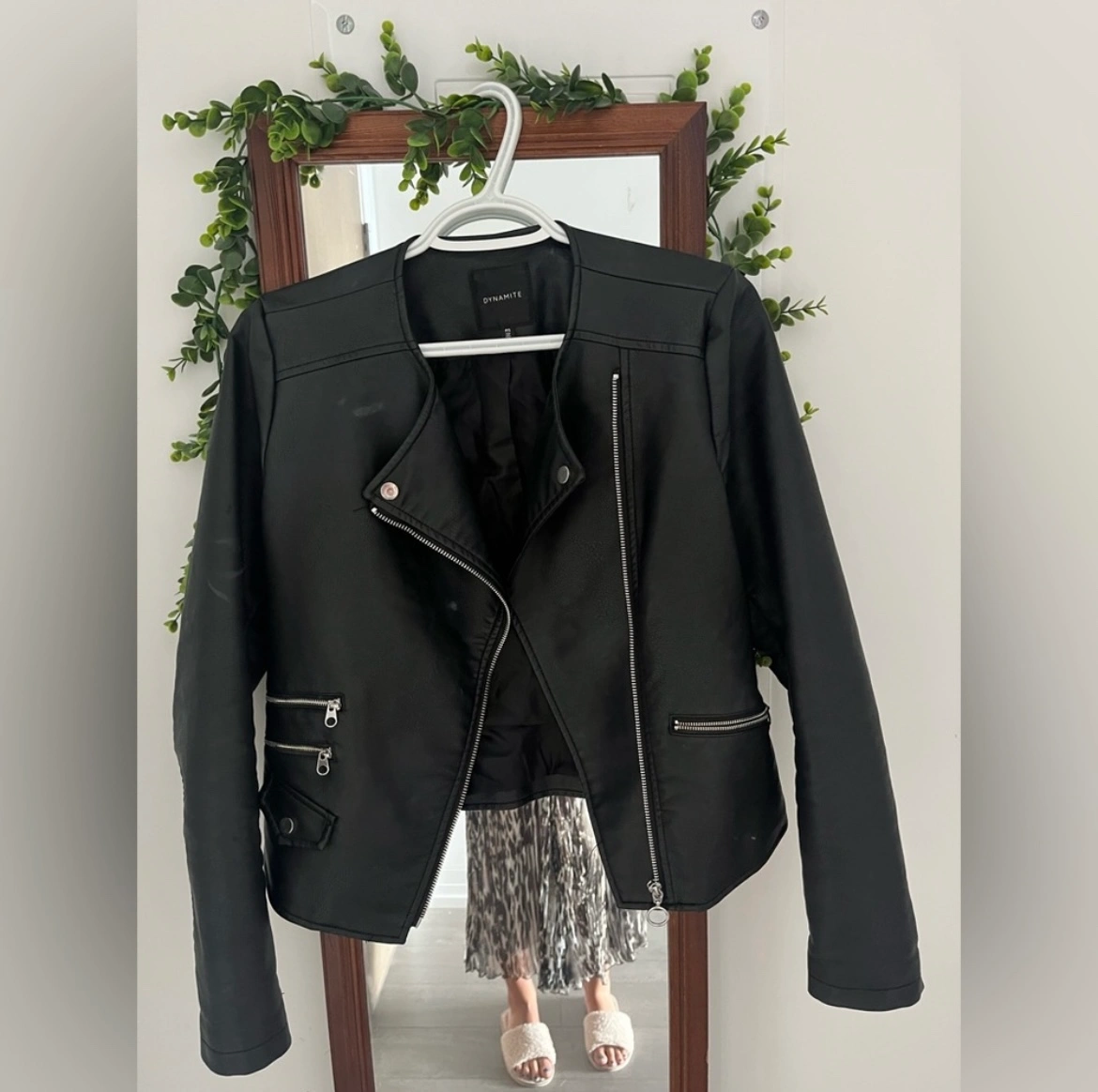 Dynamite Black Leather Jacket (Small) | Karrot